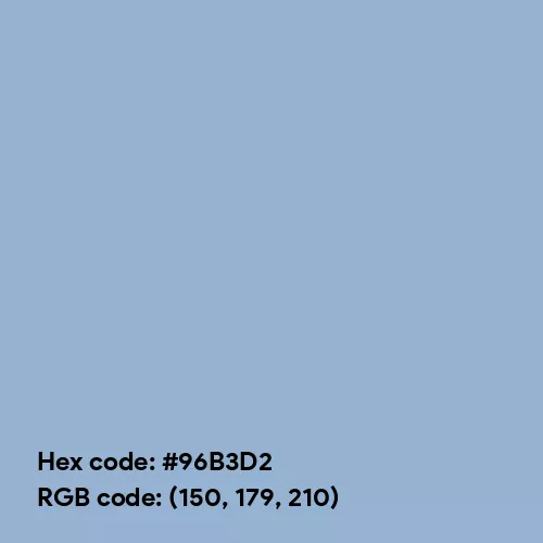 Powder Blue (Pantone) color hex code is #96B3D2