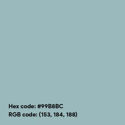 Jade Blue color hex code is #99B8BC