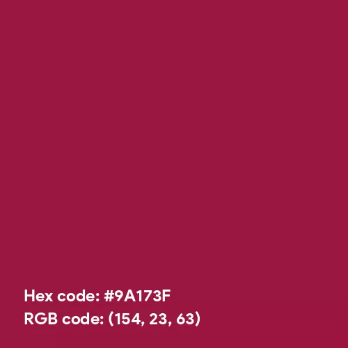Dark Raspberry color hex code is #9A173F
