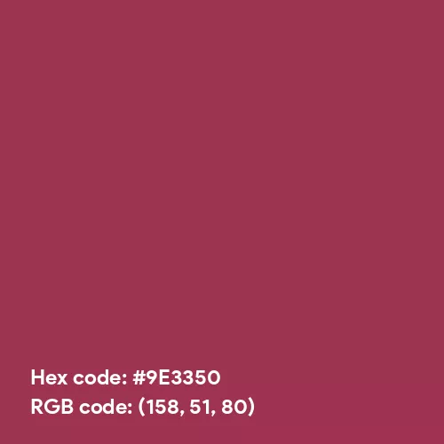 Beetroot color hex code is #9E3350