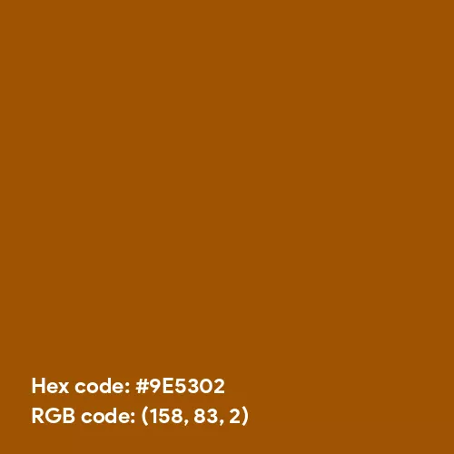 Chelsea Gem color hex code is #9E5302