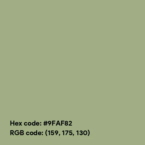 Light Moss Green color hex code is #9FAF82