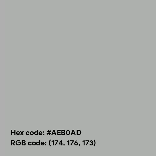 Wolfpack color hex code is #AEB0AD