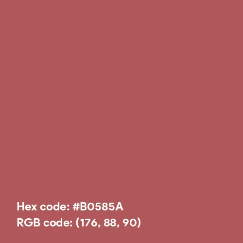 Dusky Red color hex code is #B0585A