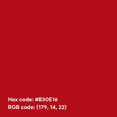 Metallic Red color hex code is #B30E16