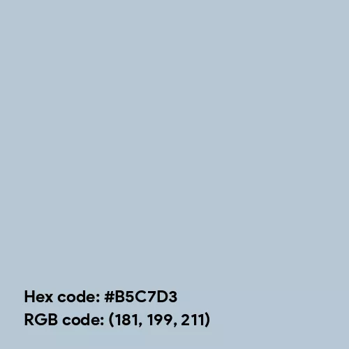 Baby Blue (Pantone) color hex code is #B5C7D3
