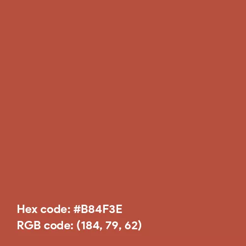 Terra Cotta CMYK color hex code is #B84F3E