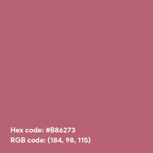 Muted Rose color hex code is #B86273