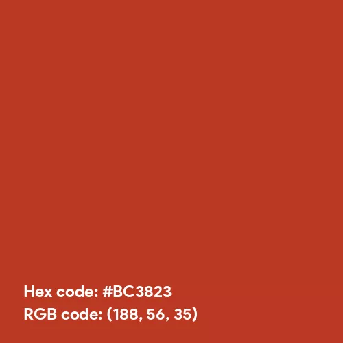 Blood Orange color hex code is #BC3823