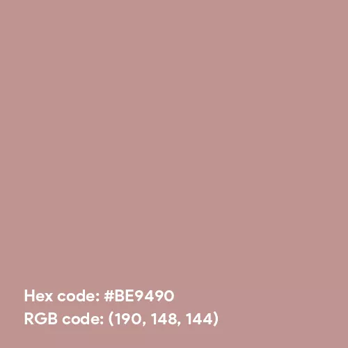 Rose Beige color hex code is #BE9490
