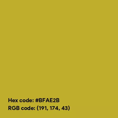 Yellow Olive color hex code is #BFAE2B