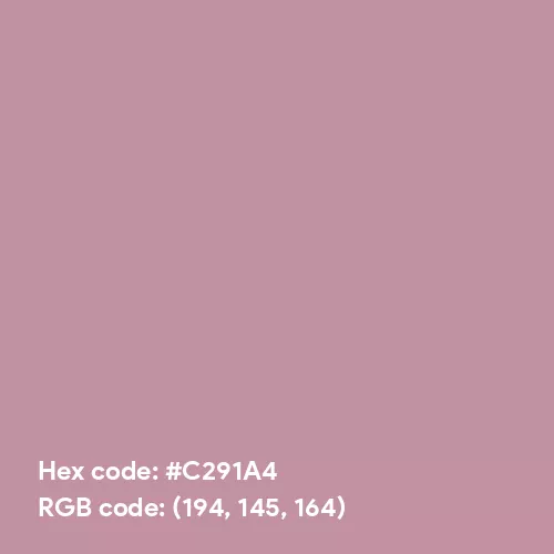 Dusty Pink color hex code is #C291A4