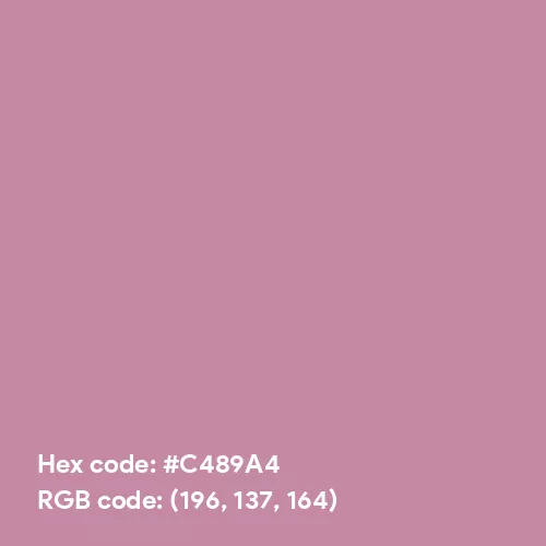 Rustic Pink color hex code is #C489A4