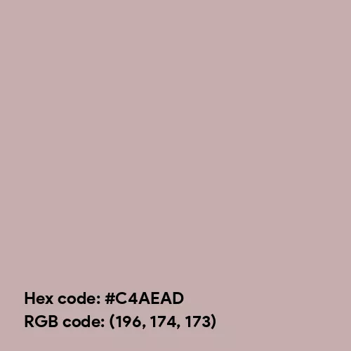Silver Pink color hex code is #C4AEAD