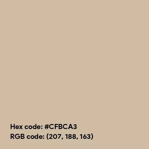 Oat color hex code is #CFBCA3