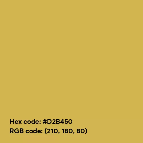 Muted Gold color hex code is #D2B450