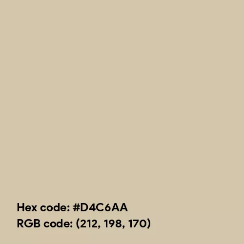 Pastel Beige color hex code is #D4C6AA