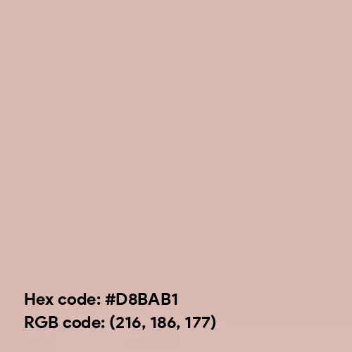 Pink Beige color hex code is #D8BAB1