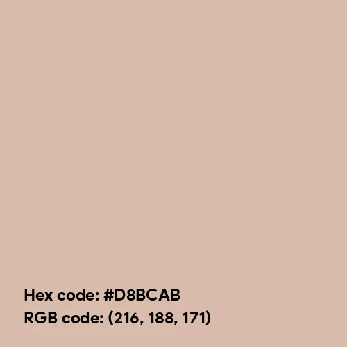 Warm Beige color hex code is #D8BCAB