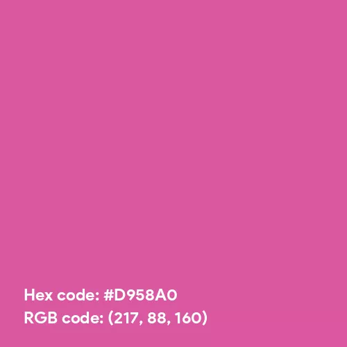 Fuchsia CMYK color hex code is #D958A0