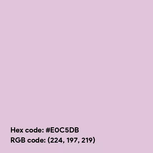 Cool Pink color hex code is #E0C5DB