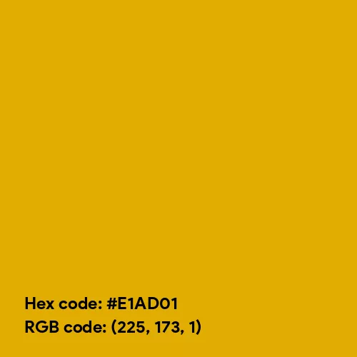 Mustard Yellow color hex code is #E1AD01