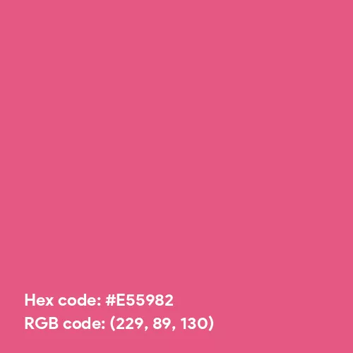 Hot Pink (Pantone) color hex code is #E55982