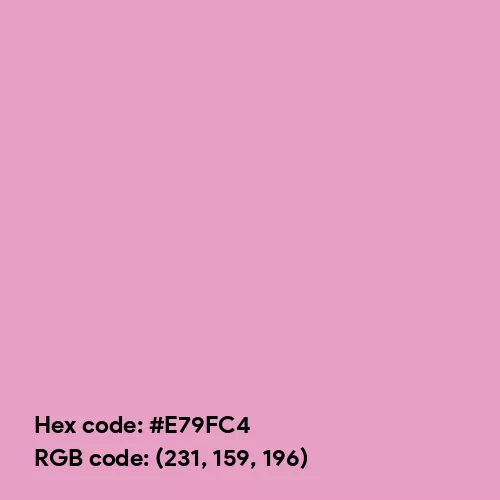 Kobi color hex code is #E79FC4