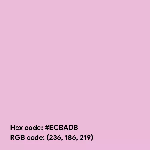 Sweet color hex code is #ECBADB