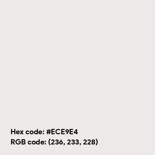 White Sand color hex code is #ECE9E4