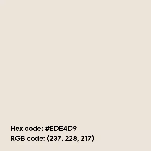 Off White (RAL Design) color hex code is #EDE4D9