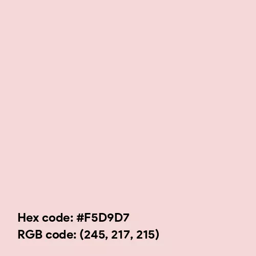 Natural Pink color hex code is #F5D9D7