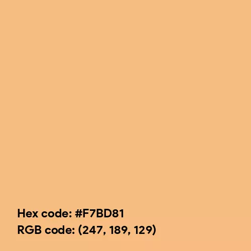 Apricot Yellow color hex code is #F7BD81