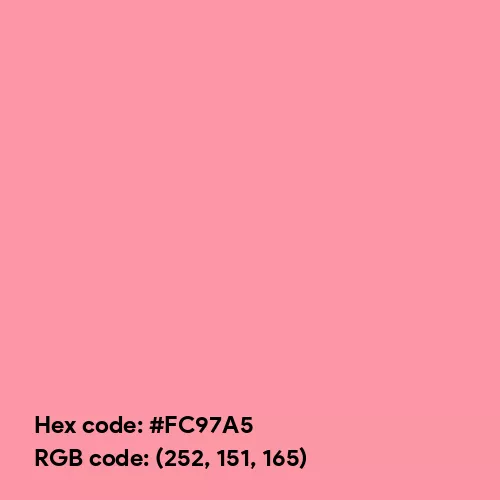 Dianthus color hex code is #FC97A5