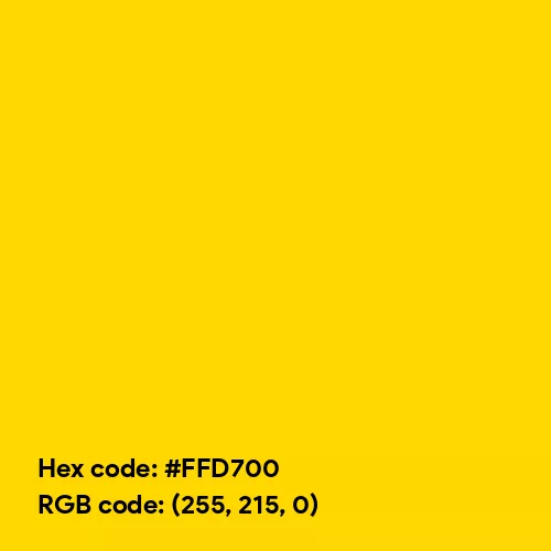 #FFD700 Color name is Gold