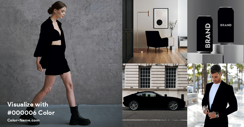 Visualize with #000006 color - Color-Name.com