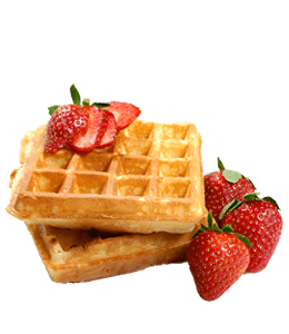 Waffle color hex code is #EECC93