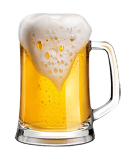 Beer color hex code is #EBBB40